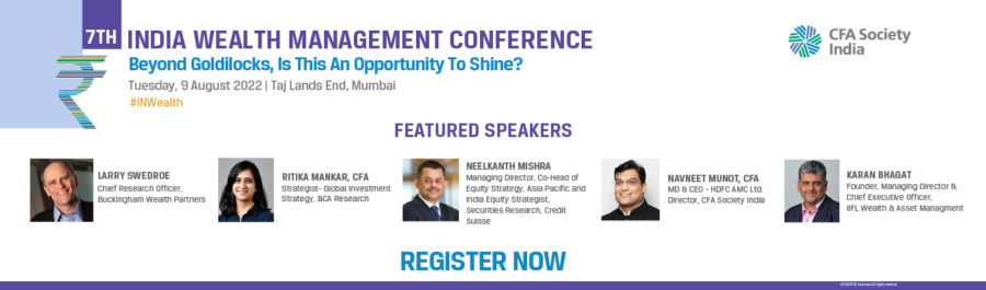 7th India Wealth Management Conference, Mumbai - CFA Society India