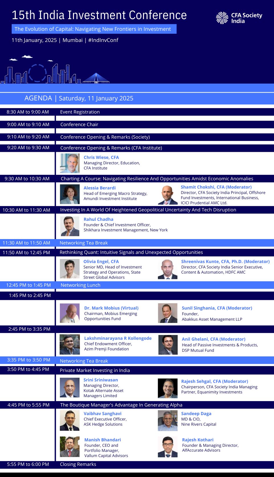 15th India Investment Conference | Mumbai - CFA Society India